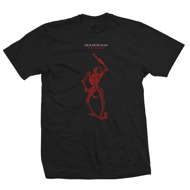 BLACK UNISEX T - DM RED SKELETON DESIGN – Duran Duran Official Store