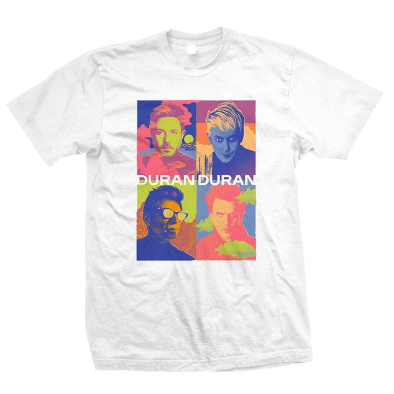 MULTICOLOUR WHITE BANDSHOT T – Duran Duran Official Store